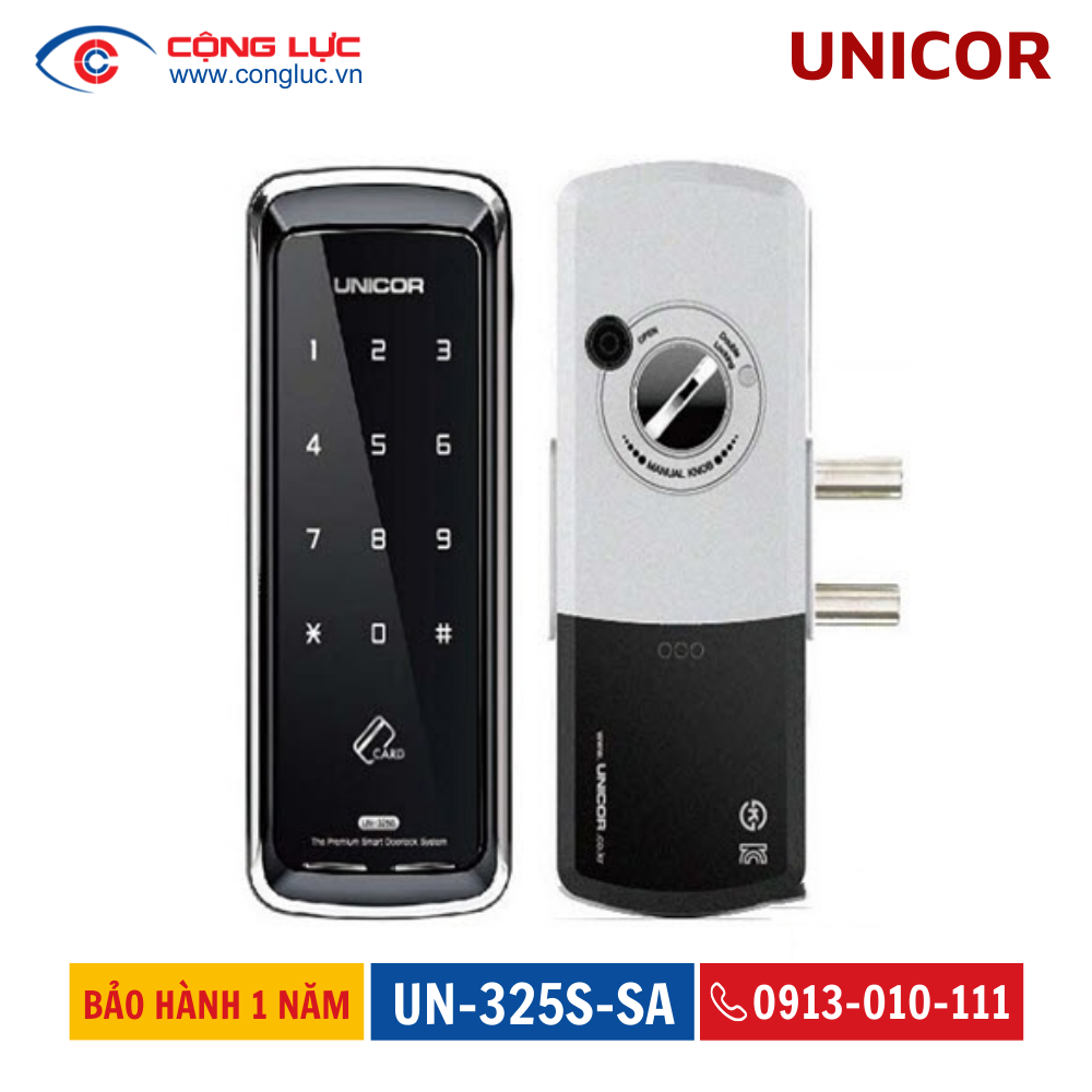 Bán và lắp khóa thẻ từ Unicor UN 325S-SA giá rẻ