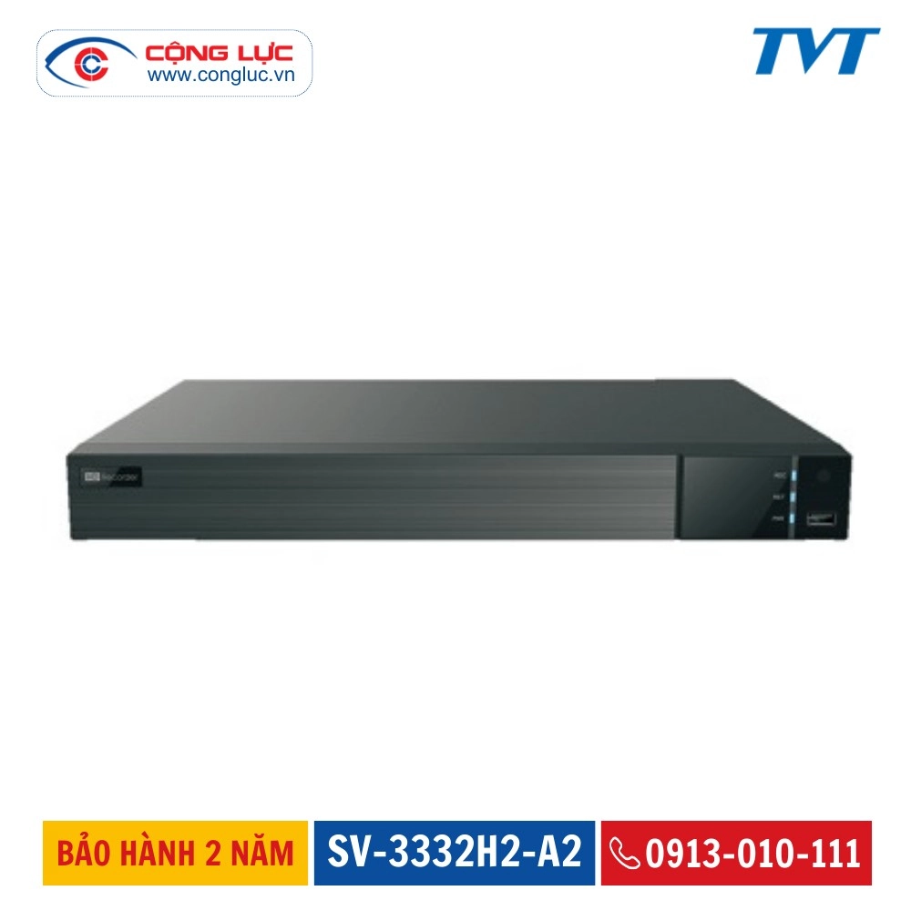 Đầu Ghi Hình 32 Kênh AI Thông Minh TVT SV-3332H2-A2 Chính Hãng